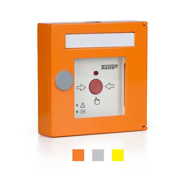 Break glass unit (primary), metal housing, with connection for components