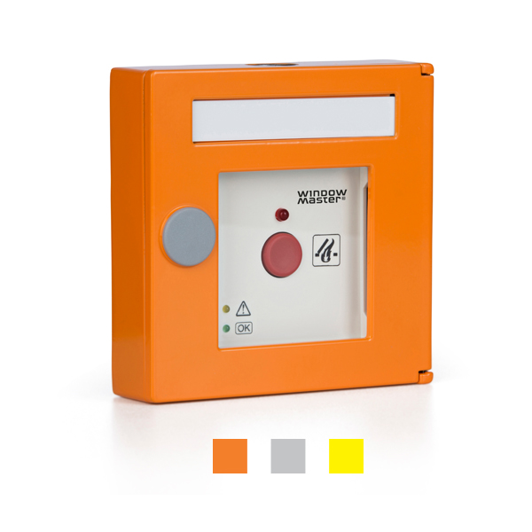 Break glass unit (primary), metal housing, with connection for components